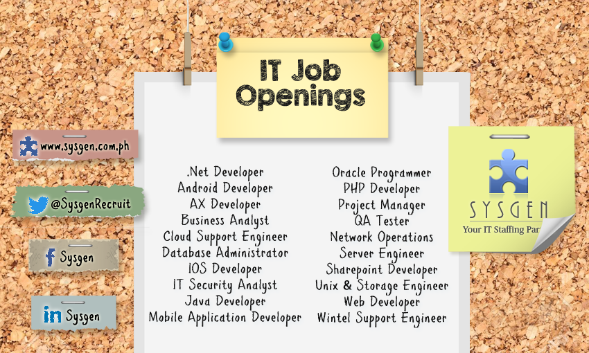 Jobs for IT Specialists | Job Openings for IT Job Hunters